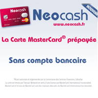 NEOCASH : La carte MasterCard prépayée Neocash | Cartes Bancaires Gratuites