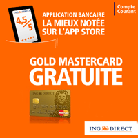 ING DIRECT : Gold MasterCard gratuite + 0 frais sur les opérations ...